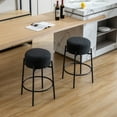 Zesthouse Swivel Counter Stools Set of 2, 26.7" Modern Boucle Counter ...