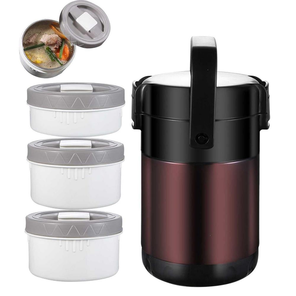 Stackable Insulated Lunch Box Bento Box With Lock Temperature ...