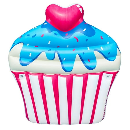 Swimline Inflatable Sprinkle Cupcake Ride On Swimming Pool or Lake ...