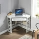 VECELO Desk with Keyboard Corner Computer Writing Shelves, Compact Home ...