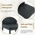 Noble House 37" Luxury Dining Chairs, PU Leather Shell Back, Ergonomic ...