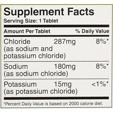 Thermotabs Sodium Salt Supplement Buffered Tablets, 100 Count - Walmart.com