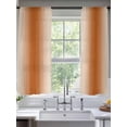 Burnt Orange Ombre Sheer Curtains 72 inches Long, Gradient Color Light ...