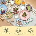 OhhGo 48Pcs Durable Wheat Straw Tableware- Bowls, Plates, Cups ... OhhGo 48Pcs Durable Wheat Straw Tableware- Bowls, Plates, Cups ...