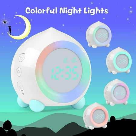 Children's Alarm Clock Light Up Digital Led Lamp Alarm Clock Night ...
