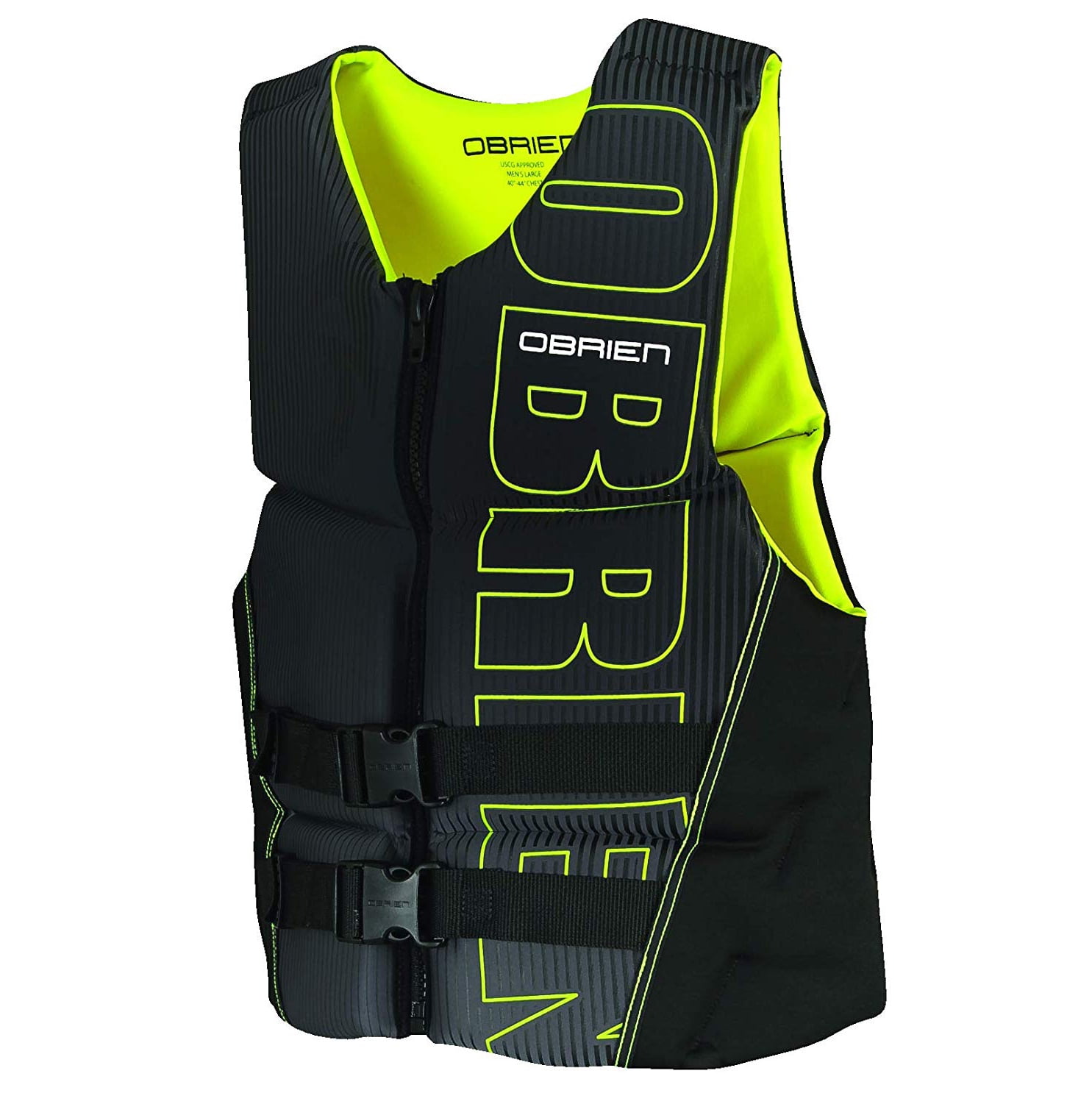 O'Brien Watersports Mens Flex V-Back Lightweight Life Jacket, Yellow ...