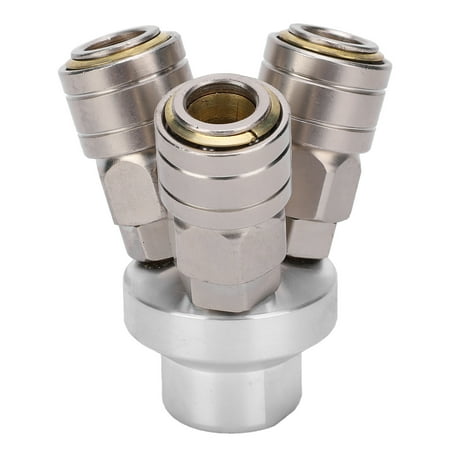 3 Way Connector, Round One-Handed Operation Quick Connector, All Plated ...