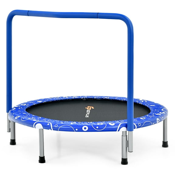 Costway Mini 36'' Kids Trampoline, Sturdy, Small Weight Limit, Full ...