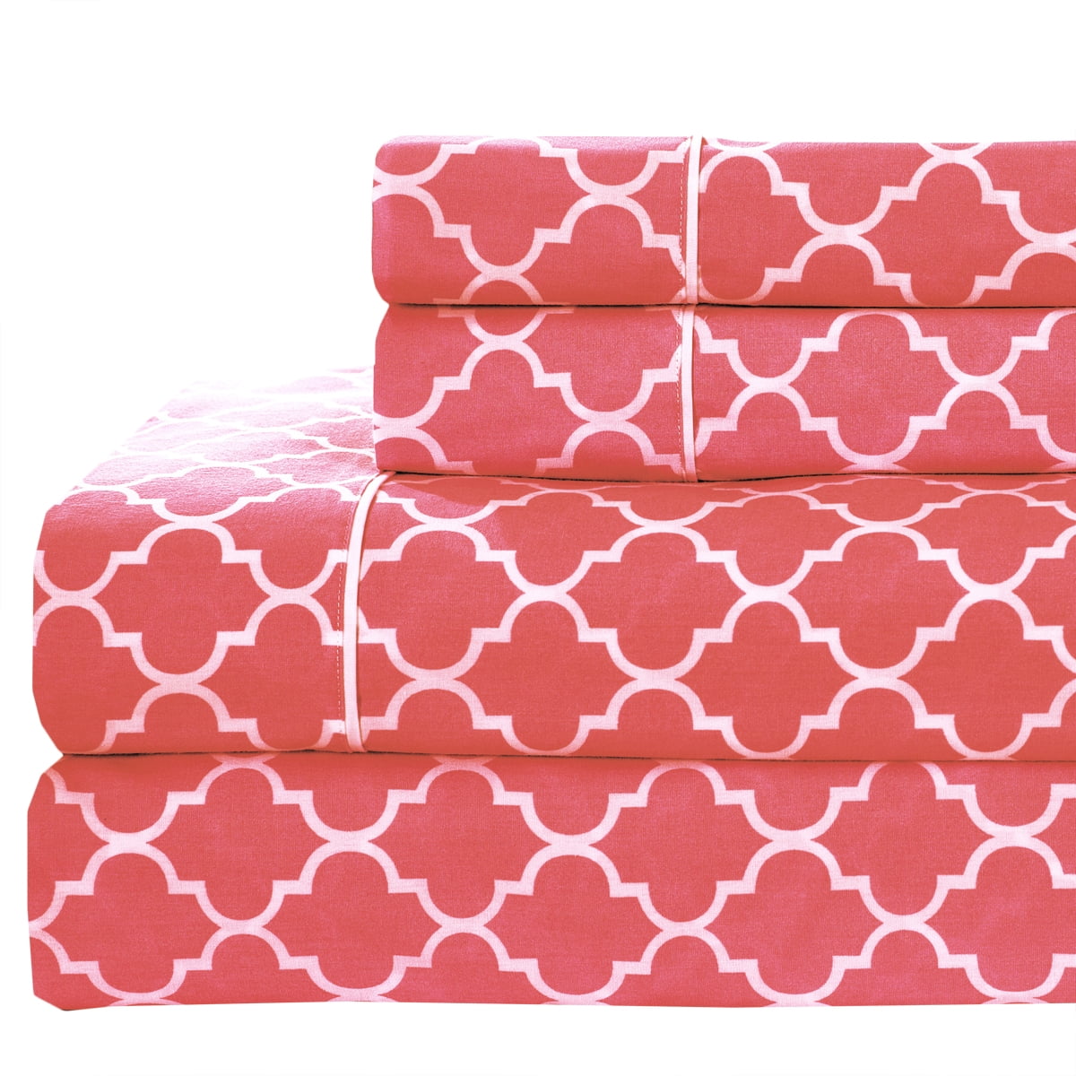Royal Tradition Printed Meridian 100% Cotton Percale Sheets - Queen ...