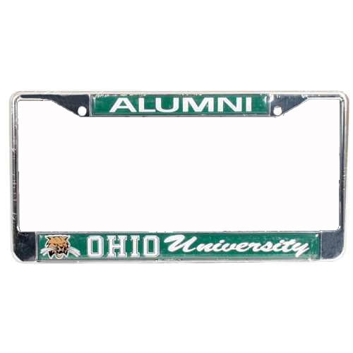 Ohio University Bobcats Alumni Metal License Plate Frame W/domed Insert ...
