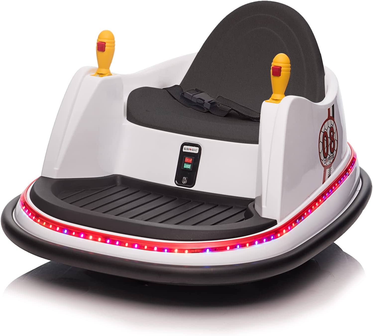 JOYMOR 6V Kids Bumper Car with Remote Control, 360 Spin Eletric Ride on ...