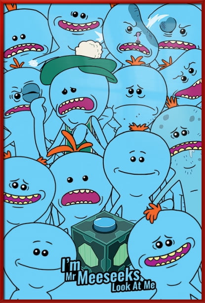 Rick And Morty - Framed TV Show Poster (Mr. Meeseeks - Rick & Morty ...