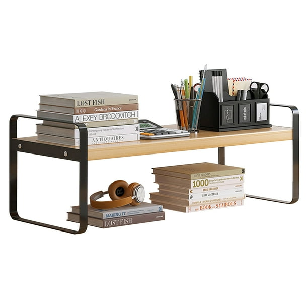 Jadeshay Freestanding Display Desktop Storage Organizer Shelves, Wood ...