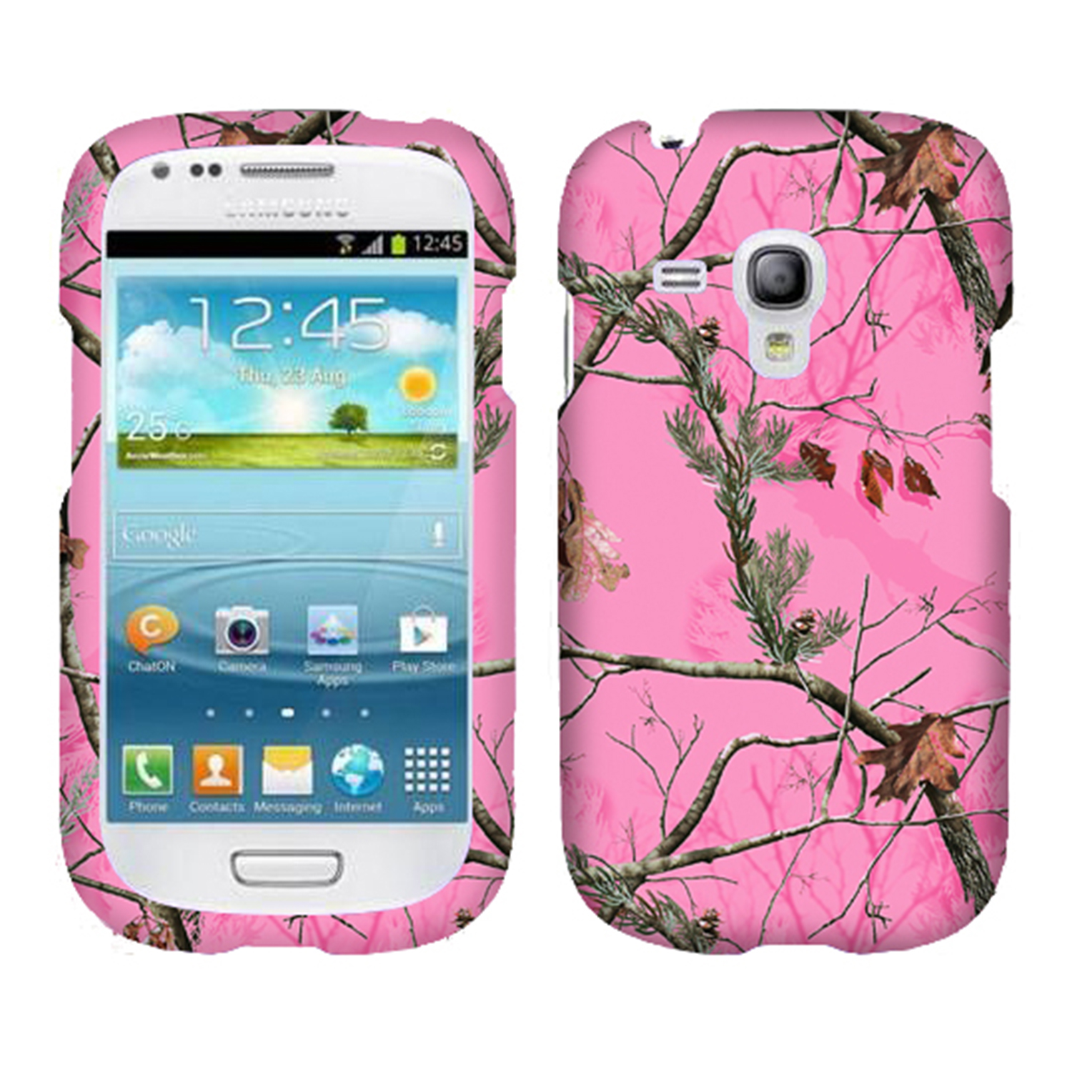 Camo Pink Mozzy Case for Samsung Galaxy S3 Mini Design Cover Protector Snap on Shield Hard Shell ...