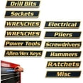 23 Pack of Magnetic Toolbox Labels 23/46/69 PCS Toolbox Drawer Tags ...