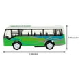 Inertia Bus Model Lifelike Bus Toy Learning Car Toy Realistic Simulated ...