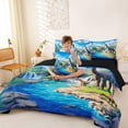 Aikeke Dino Brachiosaurus Full Size Bedding Sets 7 Pieces, Cartoon ...