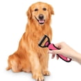 11 Teeth Hair Brush-Double Sided Shedding, Dematting Undercoat Rake for ...