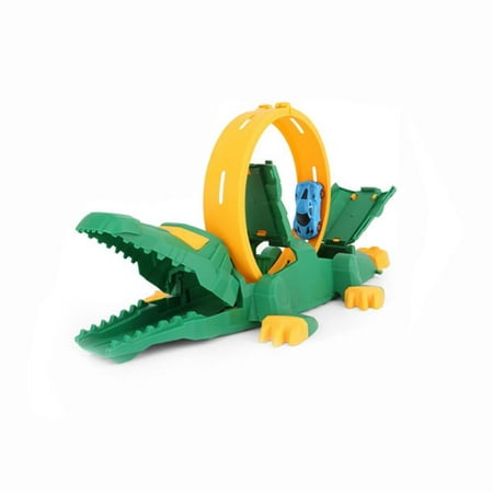 QualitChoice Racing Car Toy Track Set Racing Loop with 2 Toy Cars Car ...