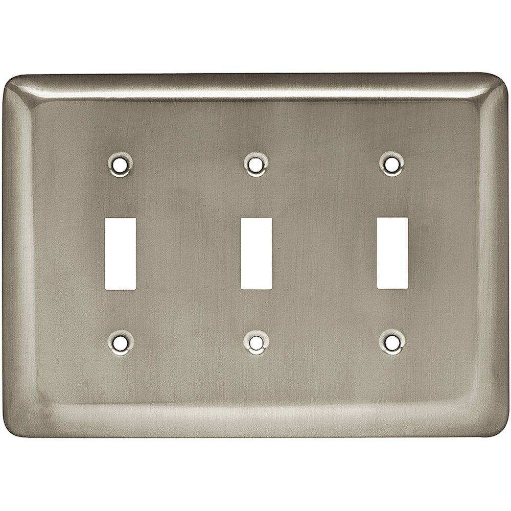 Brainerd Rounded Corner Triple Switch Wall Plate, Available in Multiple ...