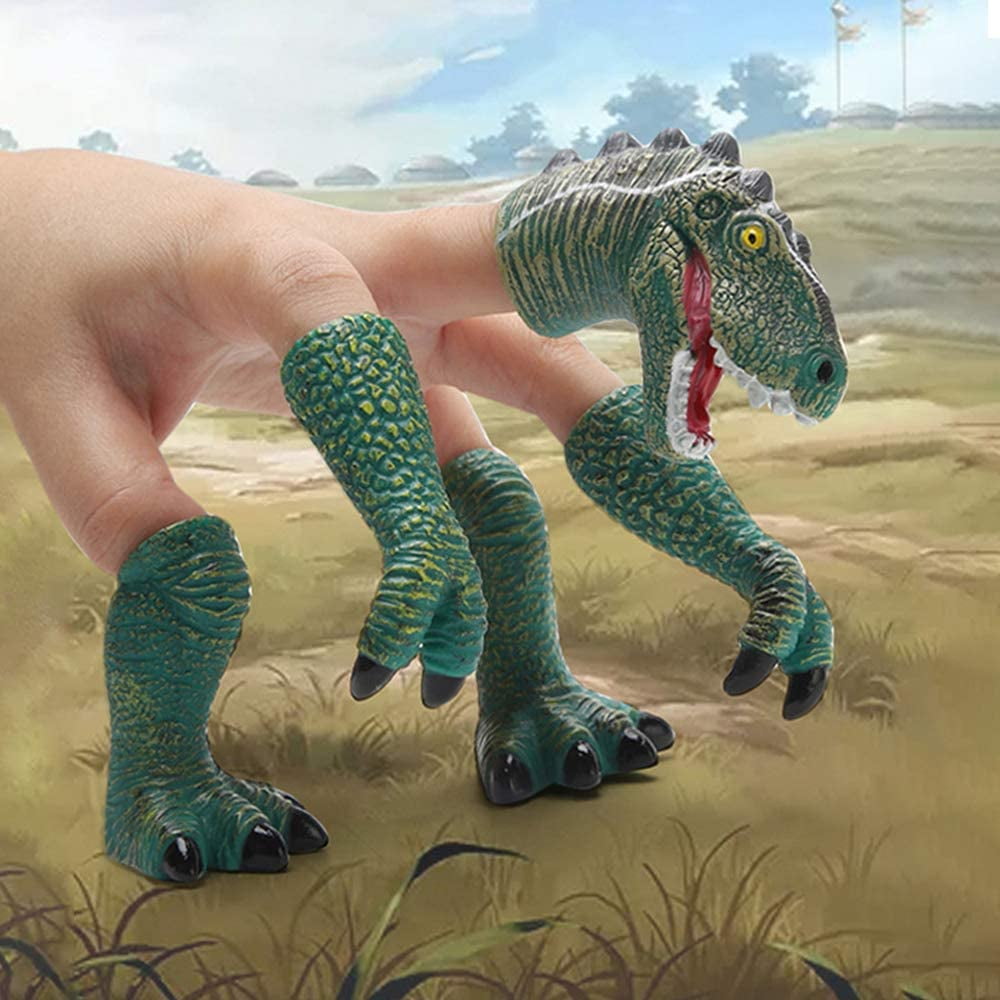 Buy Dinosaur Finger Hand Puppet Handi Dino T-rex Puppets Animal Raptor ...