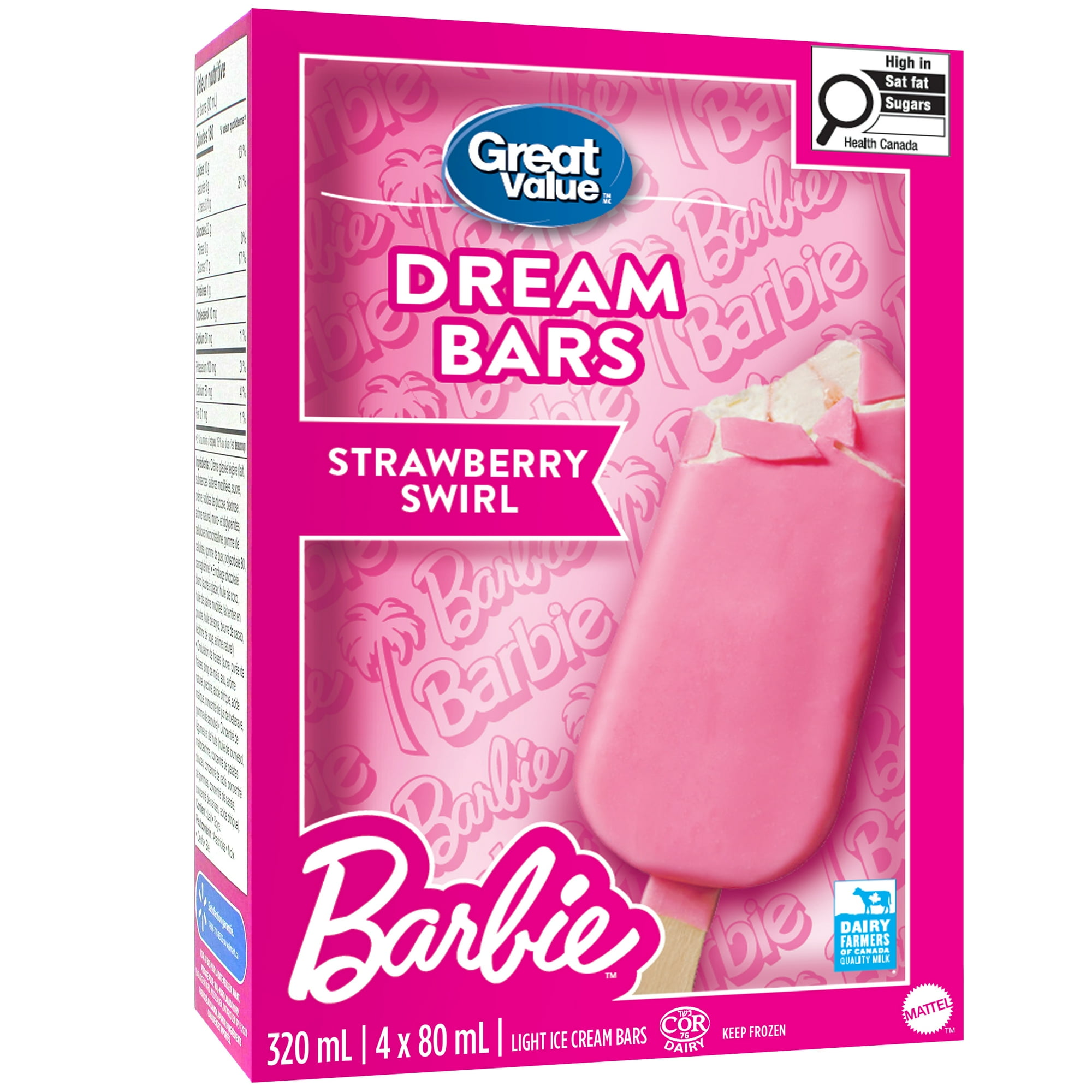 Click here for Great Value Barbie Strawberry Swirl Light Ice Crea... prices
