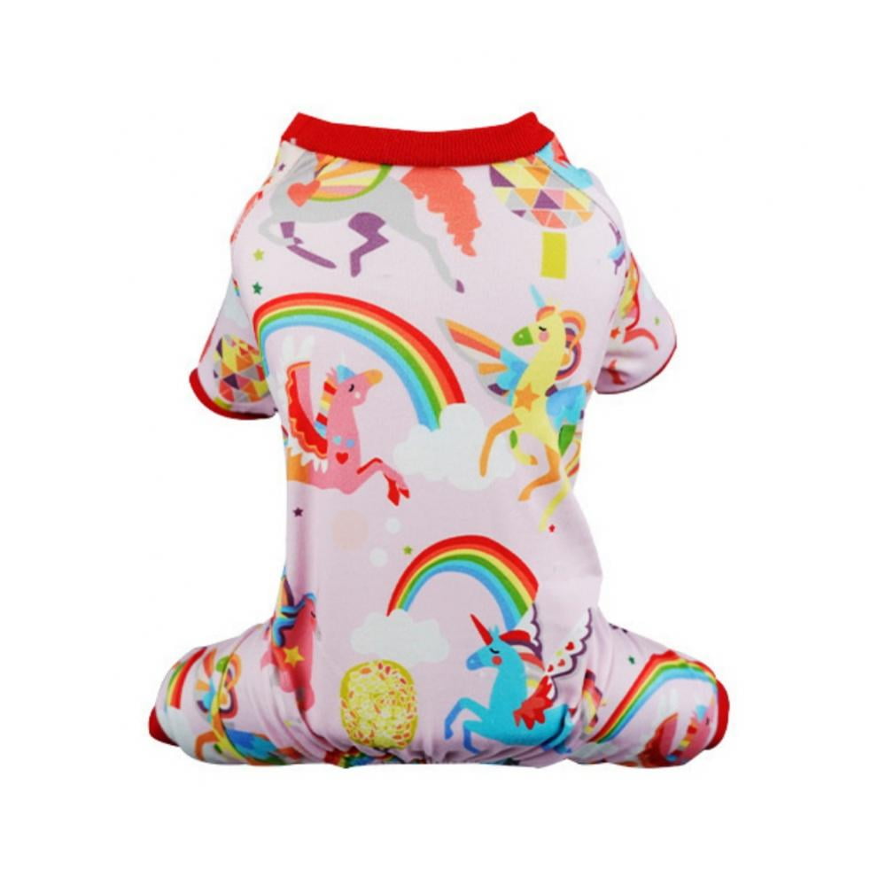 Xmarks Dog Pajamas Stretchable Dog Jumpsuit 4 Legs Strip PJS Pet Puppy ...