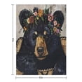 Chilfamy Floral Crown Dark Background Soft Flannel Throw Blanket ...