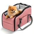 Pet Booster Seat for Cars, Dog Car Carrier with Safety Harness, Central ...