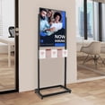 1 PCS Black+ Clear Poster Sign Holder, Floor Standing Poster Sign ...