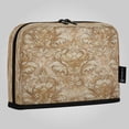8.3"x5.9" Large-Capacity Multi-Pocket Vertical Pencil Case Sandy Damask ...