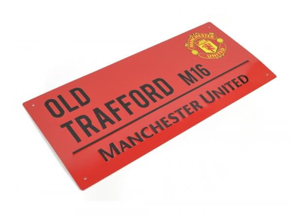 Manchester United FC Old Trafford Red Street Sign - Walmart.com