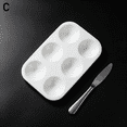 CCOCC 2026 New Paint Palette Tray Round Plastic Watercolor Mixing Diy ...