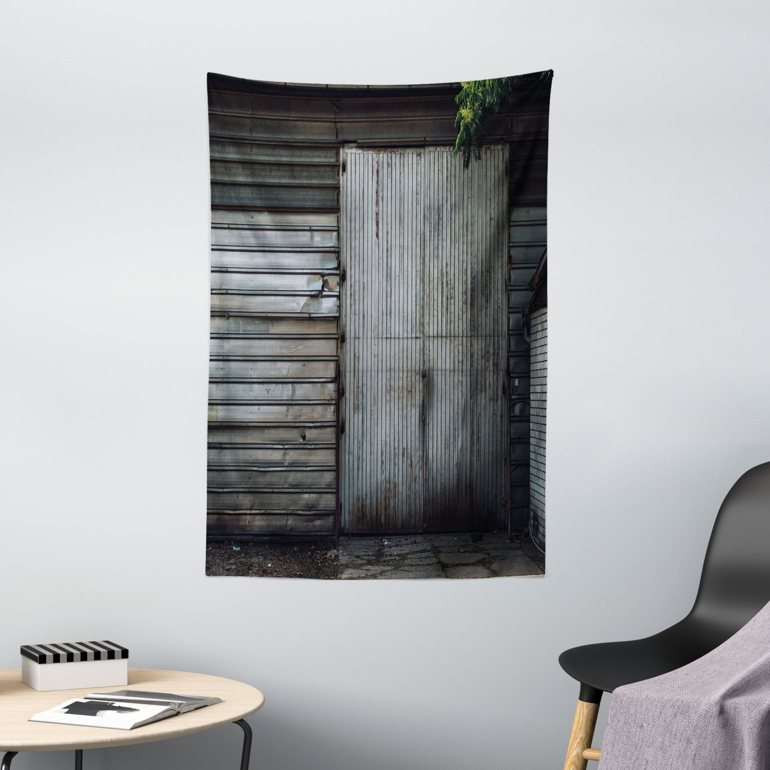 Industrial Tapestry, Obsolete Zinc Plated Steel Door Padlock Locked ...