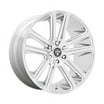 DUB 1PC Aluminum Rim S251 CLOUT 24X10in Chrome Plated Finish ...