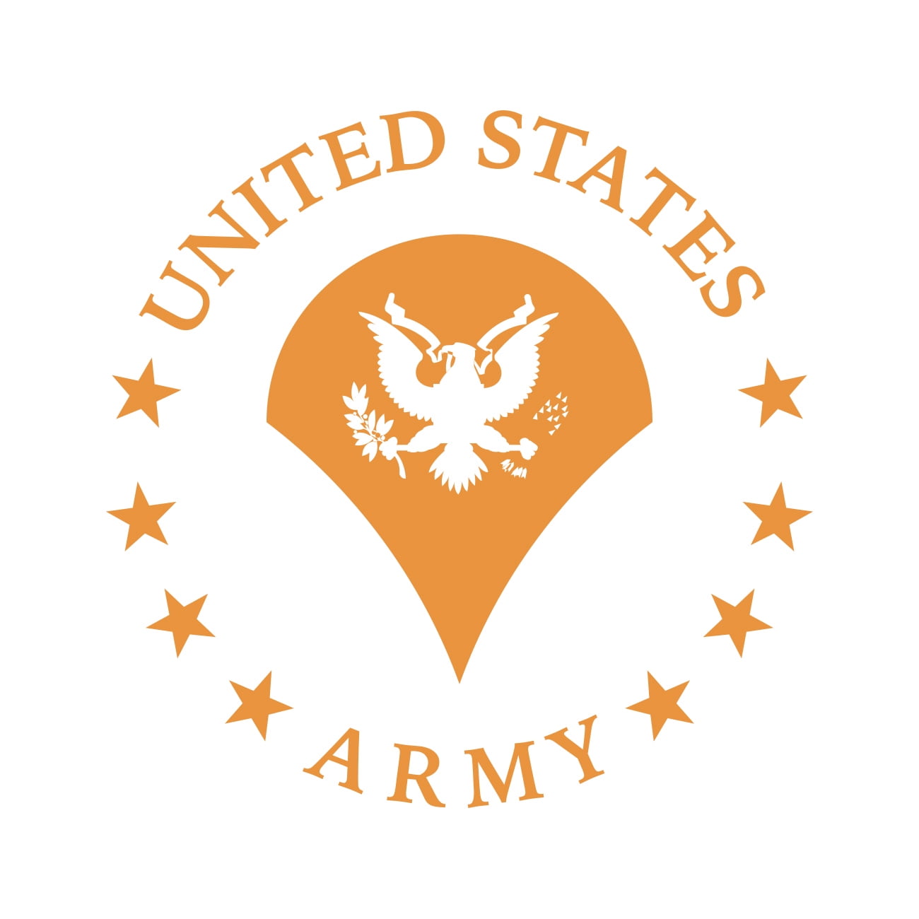 E-4 Specialist US Army Rank Sticker Decal Die Cut - Self Adhesive Vinyl ...