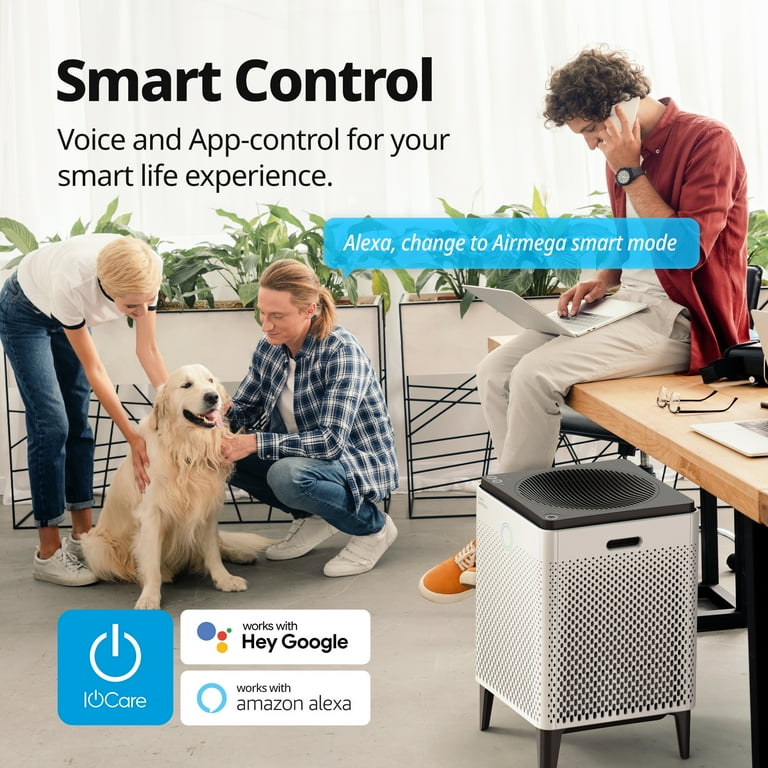 Coway Airmega 400S Smart Home Whole Room Air Purifier with HEPA Filter White