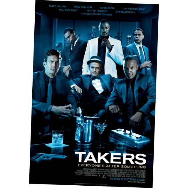 Takers Movie poster Metal Sign 8inx 12in Art Print on Metal 8x12 Square ...