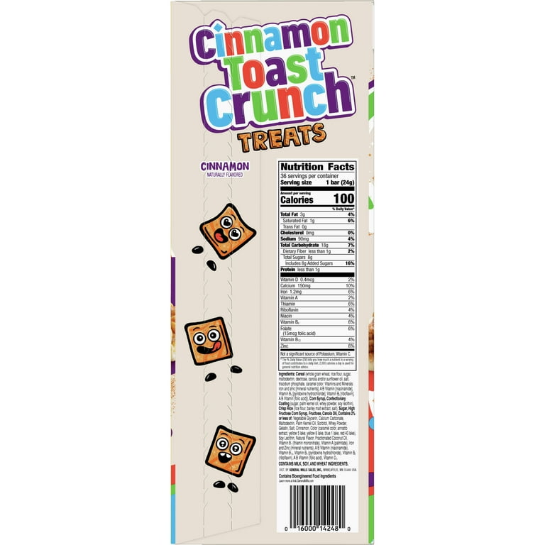 Cinnamon Toast Crunch Nutrition Label