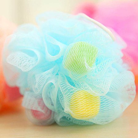 VONKY Colorful Bathroom Body Mop Flower Shower ball Body wash mesh ...