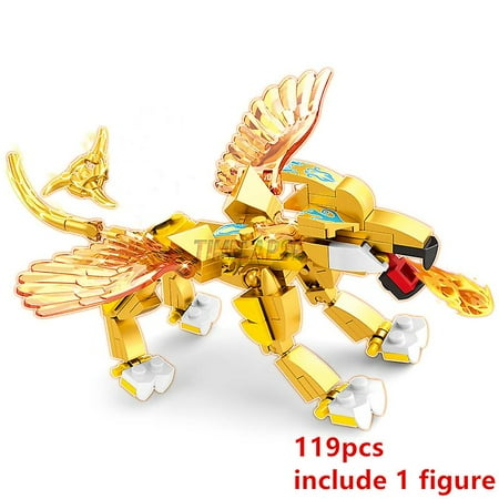 New Gold Dragons Kai Jay Zane Figures Season 13 Building Blocks Classic ...