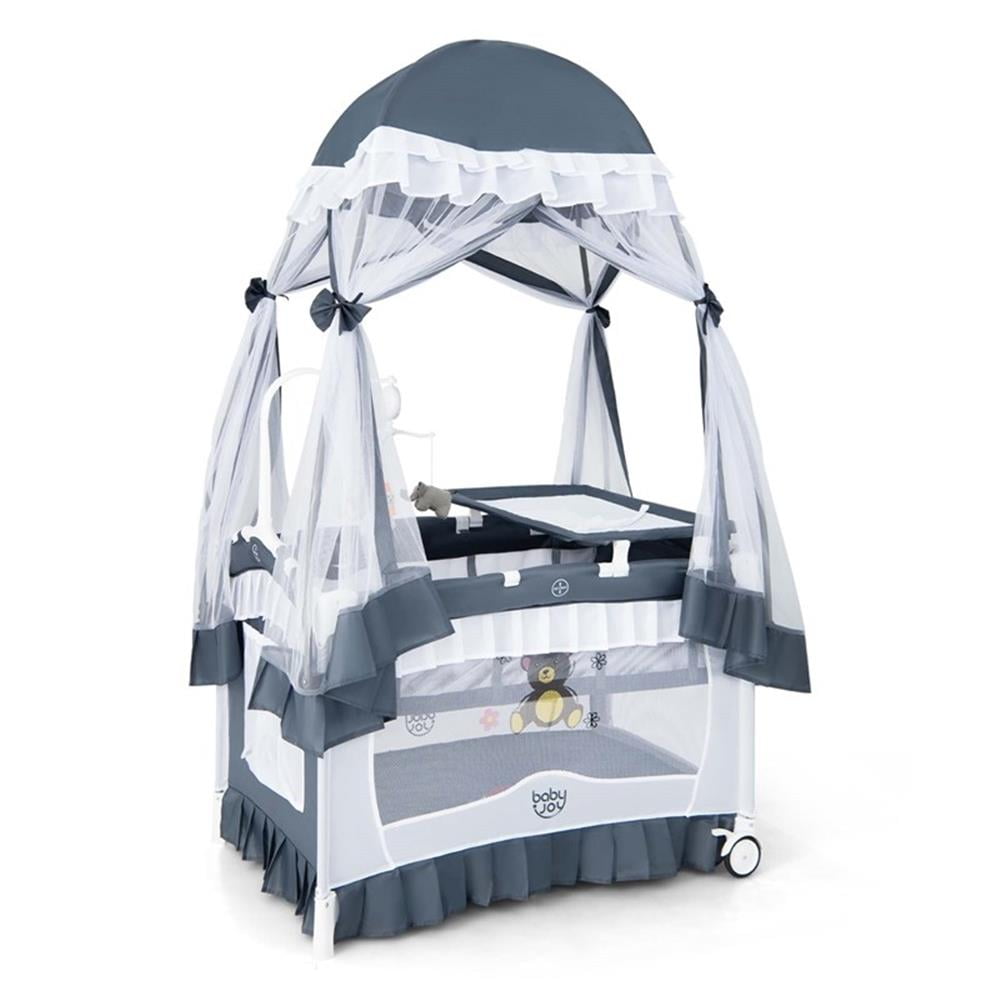 Click here for Pemberly Row Portable Baby Crib Cradle Bassinet Ch... prices