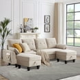 Jarenie Sherpa sofa，Modular Sectional Sofa,sleeper couch sofa,Modular ...