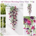 Artificial Hanging Flowers for Outdoors Morning Glory Artificial ...