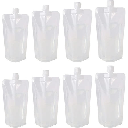 20 PCS 4 Sizes 150ml/200ml/250ml/300ml Fluid Packaging Bag, Refillable ...