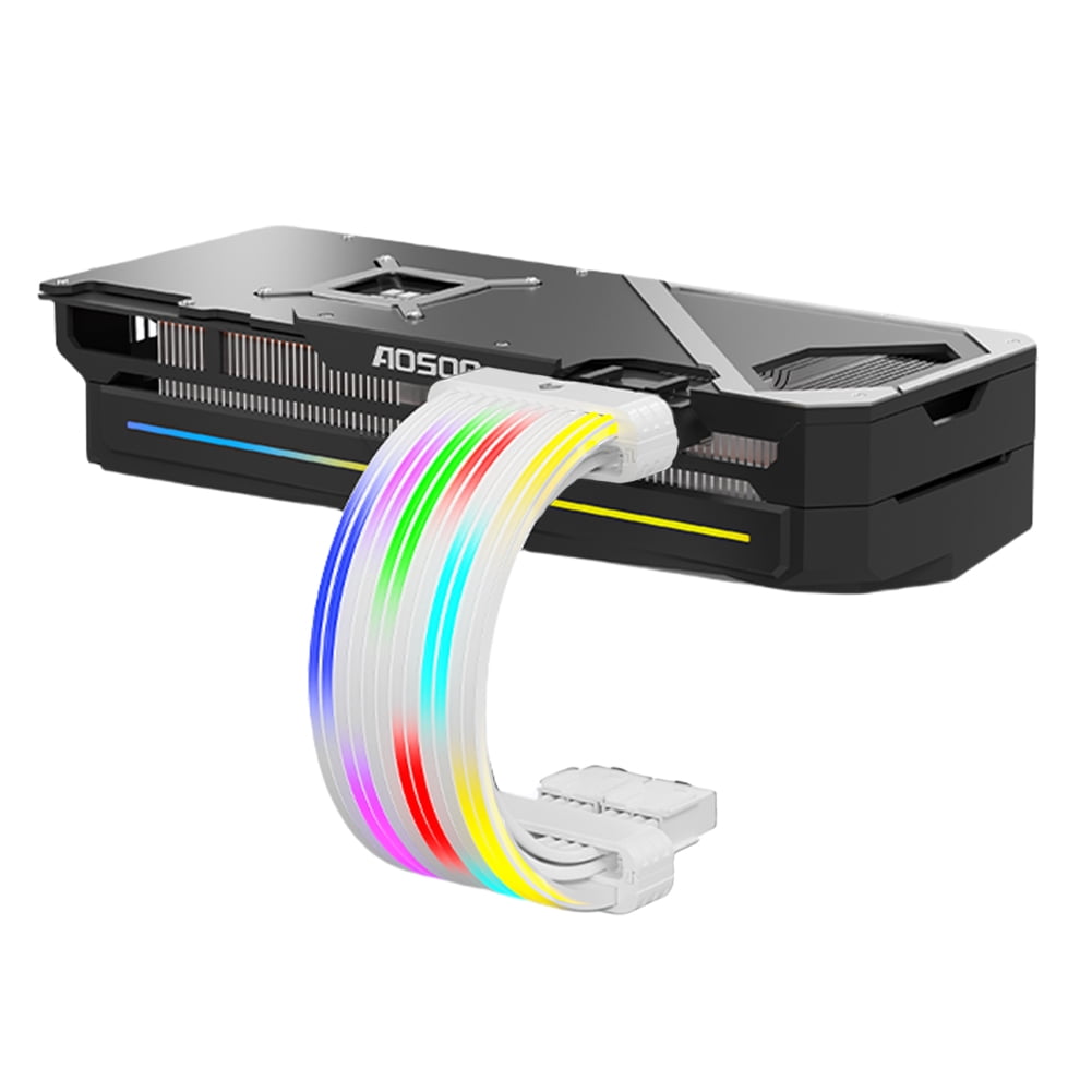 Tira LED ARGB GPU Extensiones Cable 24PIN 5V para Conector Placa Base ...