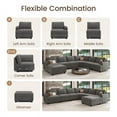 Nolany Modern Corner Modular Sectional Sofa with Movable Storage ...