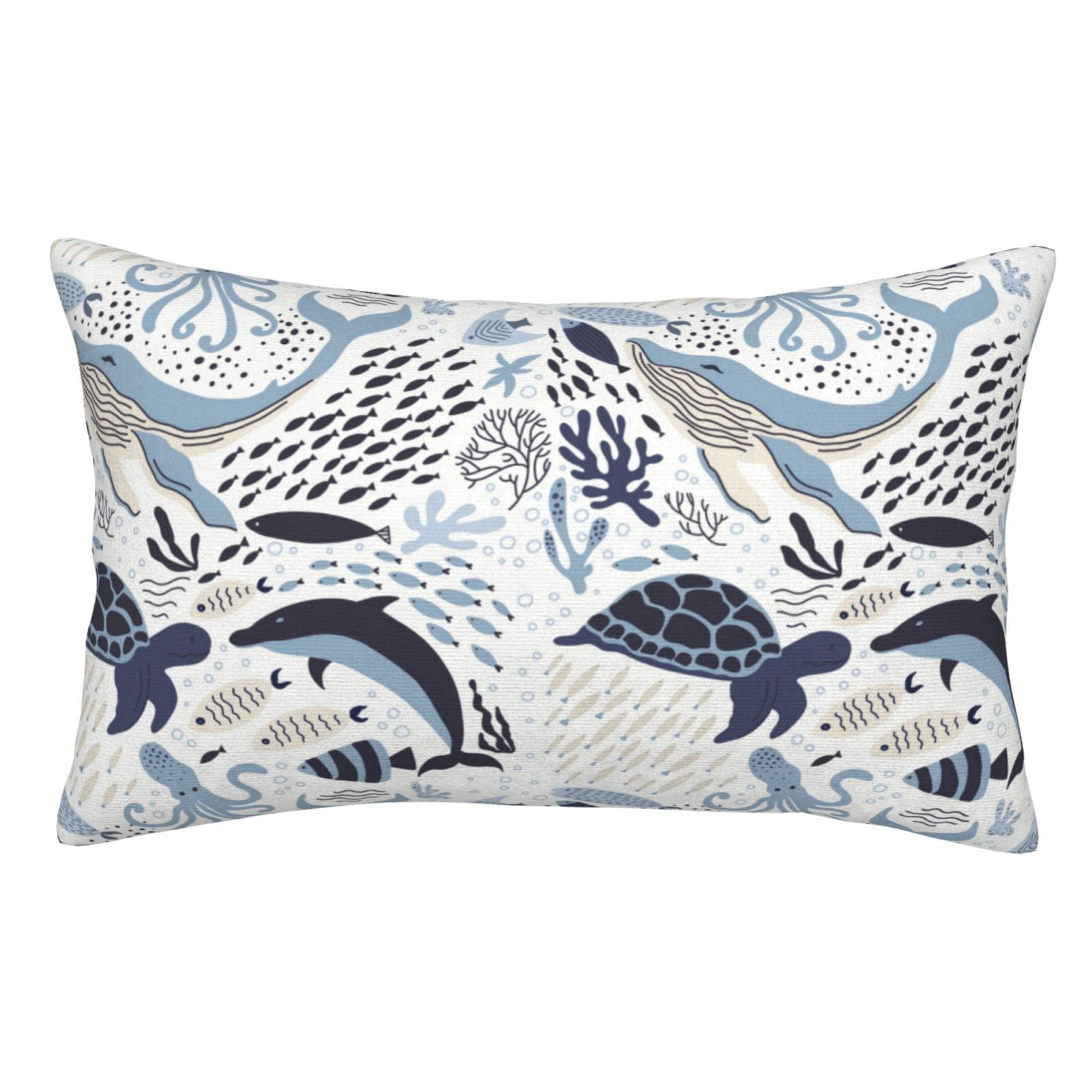 Click here for Saiise Sea Animal Print Rectangle Pillow Covers  T... prices