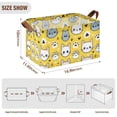 Cartoon Cat and Paw Collapsible Storage Bin Open Home Shelf Basket ...
