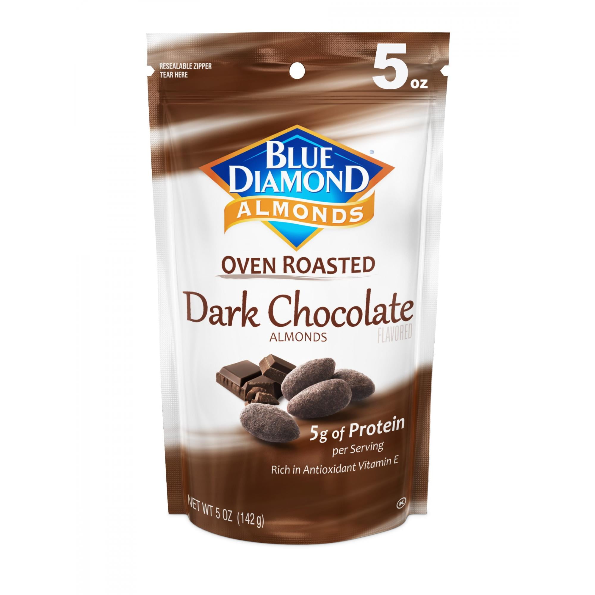 Blue Diamond Almonds Oven Roasted Dark Chocolate Almonds, 5 Oz ...
